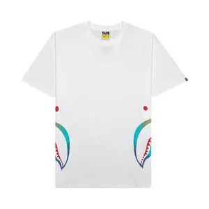 A BATHING APE Gradation Side Shark Tee - White