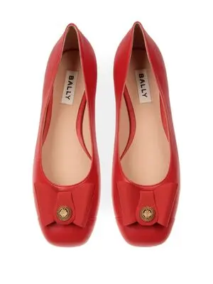 Bally B-bow Ballet Flats - Red