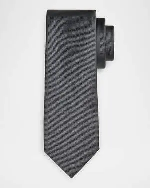 TOM FORD TOM FORD Mogador Silk Neck Tie Dark Grey