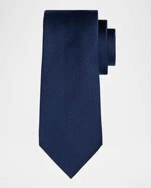 TOM FORD TOM FORD Mogador Silk Neck Tie Prussian Blue