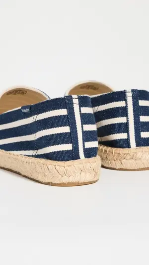 Soludos Striped Espadrille Slip-ons