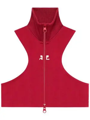 Courreges Zip Up Vests For Women