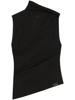 COURREGES Draped Top - Black