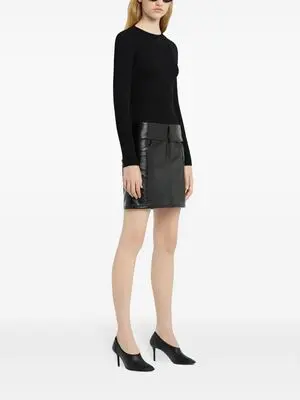 COURREGES Belted Mini Skirt - Black
