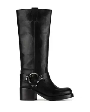 Jeffrey Campbell Reflectn Harness Strap Riding Boots