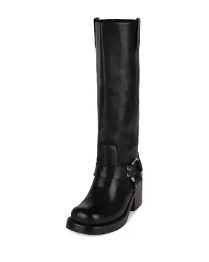 Jeffrey Campbell Reflectn Harness Strap Riding Boots
