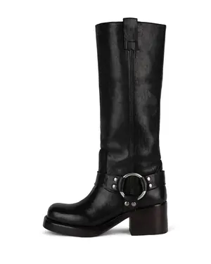 Jeffrey Campbell Reflectn Harness Strap Riding Boots