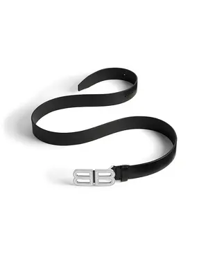 Balenciaga Bb Hourglass Large Belt - Black