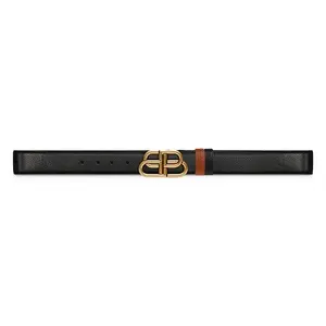 Balenciaga Bb Reversible Belt - Black