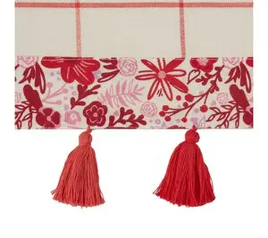 DESIGN IMPORTS Darling Windowpane Table Runner