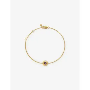 Monica Vinader February Birthstone Vermeil And Amethyst Bracelet - Yellow Gold