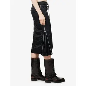 Sacai Padded Pleated Shell Midi Skirt