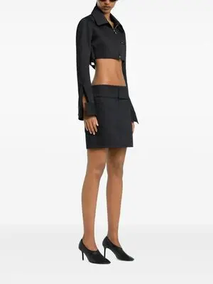 COURREGES Belted Mini Skirt - Black
