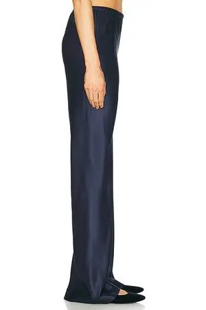 EAVES Loretta Silk Pants - Navy