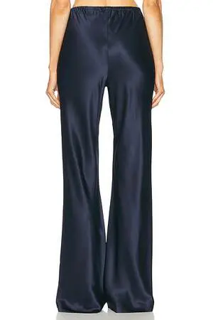 EAVES Loretta Silk Pants - Navy