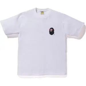 A BATHING APE La College Back Print Tee Shirt Tee Shirt - Red
