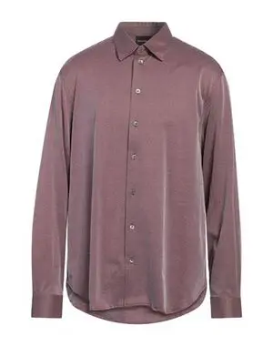Emporio Armani Man Shirt Midnight Blue Size S Cotton, Polyester Red