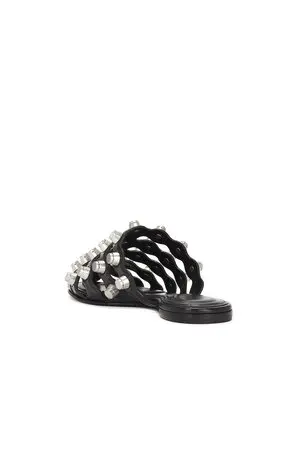 Alexander Wang Rexa Cage Slides - Black