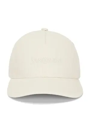 Saint Laurent Baseball Cap - Ivory