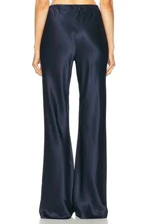 EAVES Loretta Silk Pants - Navy