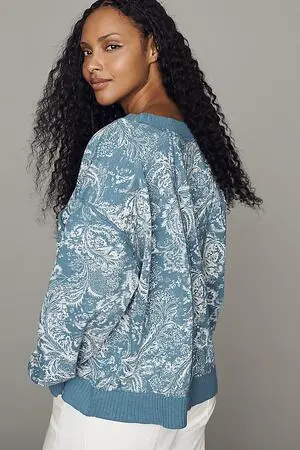 PILCRO Montana Pocket Knit Top - Indigo