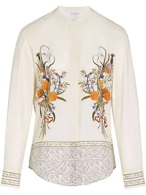 Giambattista Valli Floral Blouse - White