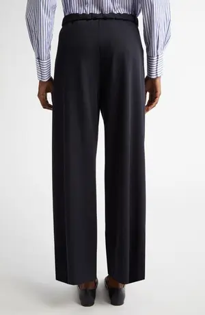 Max Mara Argenta Drawstring Virgin Wool Ankle Pants