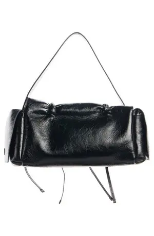 Acne Studios Multipocket Crinkled Leather Bag - Black