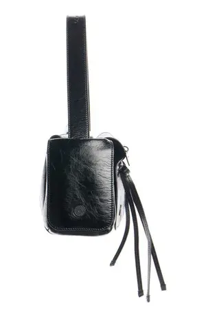 Acne Studios Multipocket Crinkled Leather Bag - Black