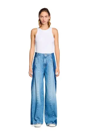 Sandro Topstitched Jeans For Women