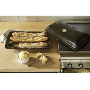 EMILE HENRY Flame Baguette Baker - Charcoal