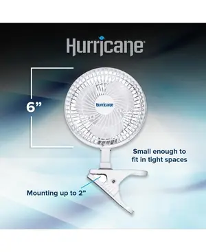 HURRICANE Classic 6" Clip Fan
