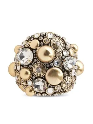 AREA Crystal-embellished Cuff Bracelet - Gold