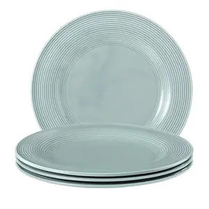 SELTMANN Beat Dinner Plate, Set Of 4 Blue