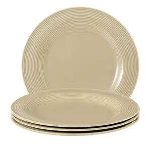 SELTMANN Beat Dinner Plate, Set Of 4 - Sand