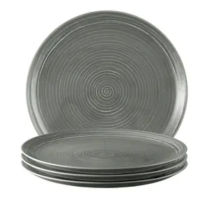 SELTMANN Terra Dinner Plates, Set Of 4 - Gray