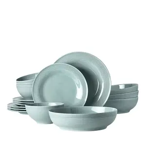 SELTMANN Beat 16 Piece Dinnerware Set, Service For 4 Blue