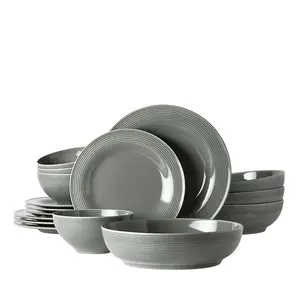 SELTMANN Beat 16 Piece Dinnerware Set, Service For 4 - Gray