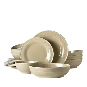 SELTMANN Beat 16 Piece Dinnerware Set, Service For 4 - Sand