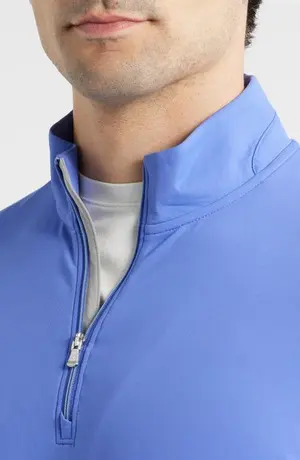 Johnnie-o Motion Performance Quarter Zip Pullover - Acai