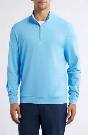 Johnnie-o Motion Performance Quarter Zip Pullover - Maliblu