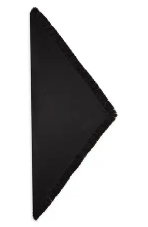 TOTEME Charmeuse Satin Triangle Fringe Scarf
