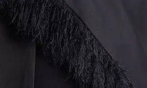 TOTEME Charmeuse Satin Triangle Fringe Scarf