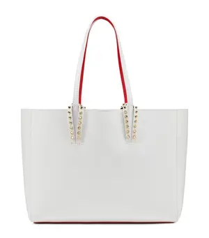 CHRISTIAN LOUBOUTIN Cabata Small Leather Tote Red