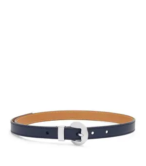 Loewe Leather Belt - Navy