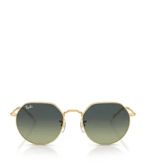Ray-ban Jack Octagon Sunglasses - Gold