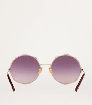 Chloé Metal Sunglasses - Gold