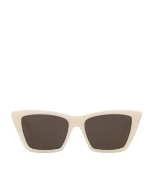 Saint Laurent Acetate Sl 276 Mica Sunglasses - White