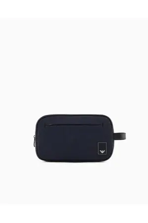 Emporio Armani Travel Essentials Nylon Washbag - Navy