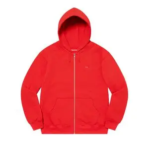 Supreme Small Box Zip Up Hooded Sweatshirt - Red